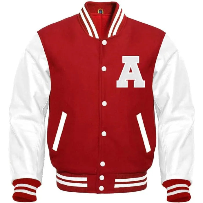 Red Varsity Letterman Jacket – Kilt Box Shop