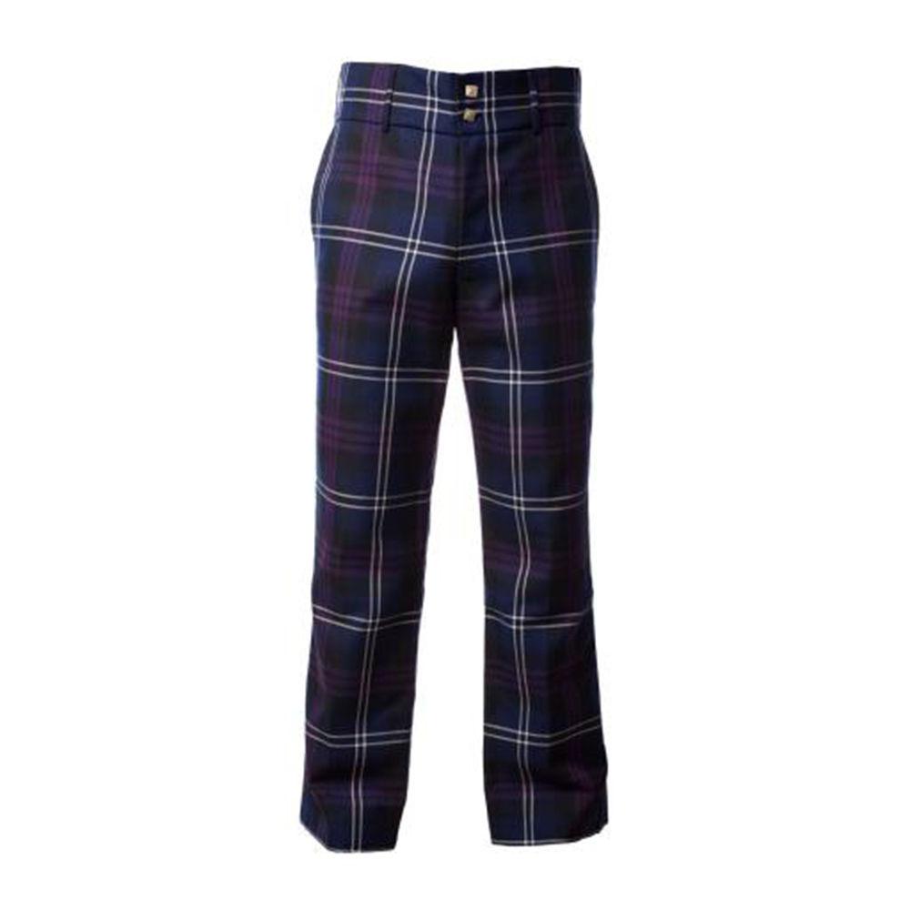 Slim Fit Formal Golf Trousers Men's Heritage of Scotland Tartan Trews ...